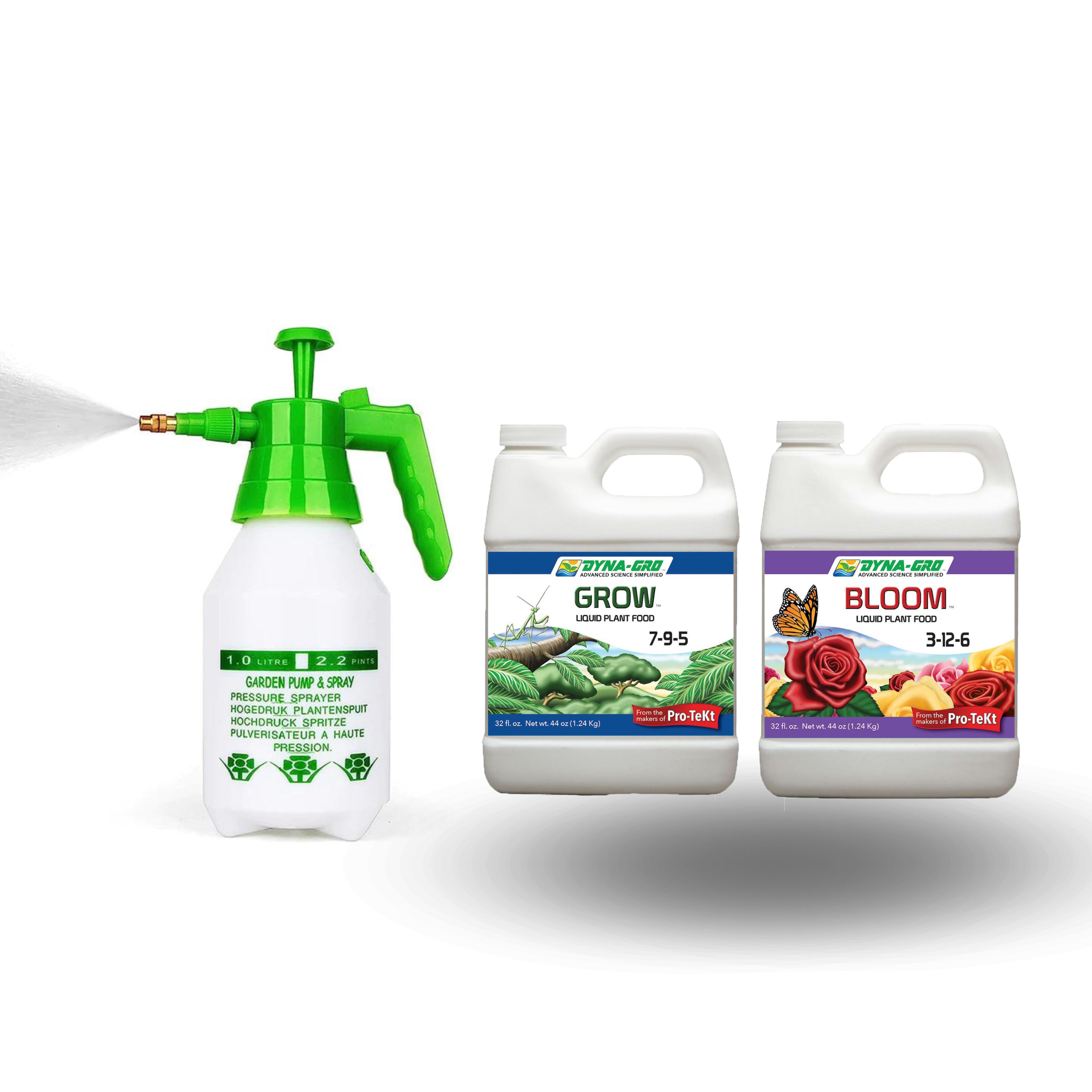 Hydroponic Fertilizer Grow And Bloom 8oz With 1L Sprayer | Online Soil ...